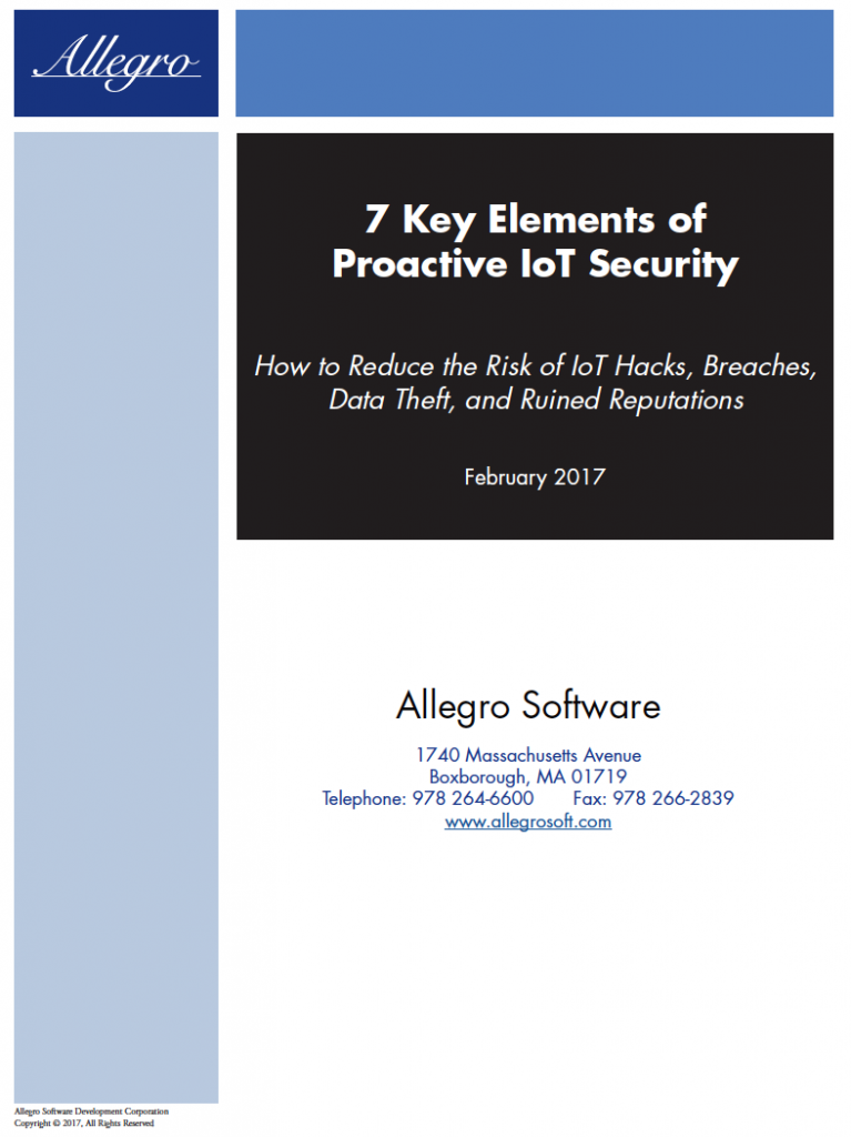 xxxx7 Key Elements of Proactive IoT Security | Allegro Software